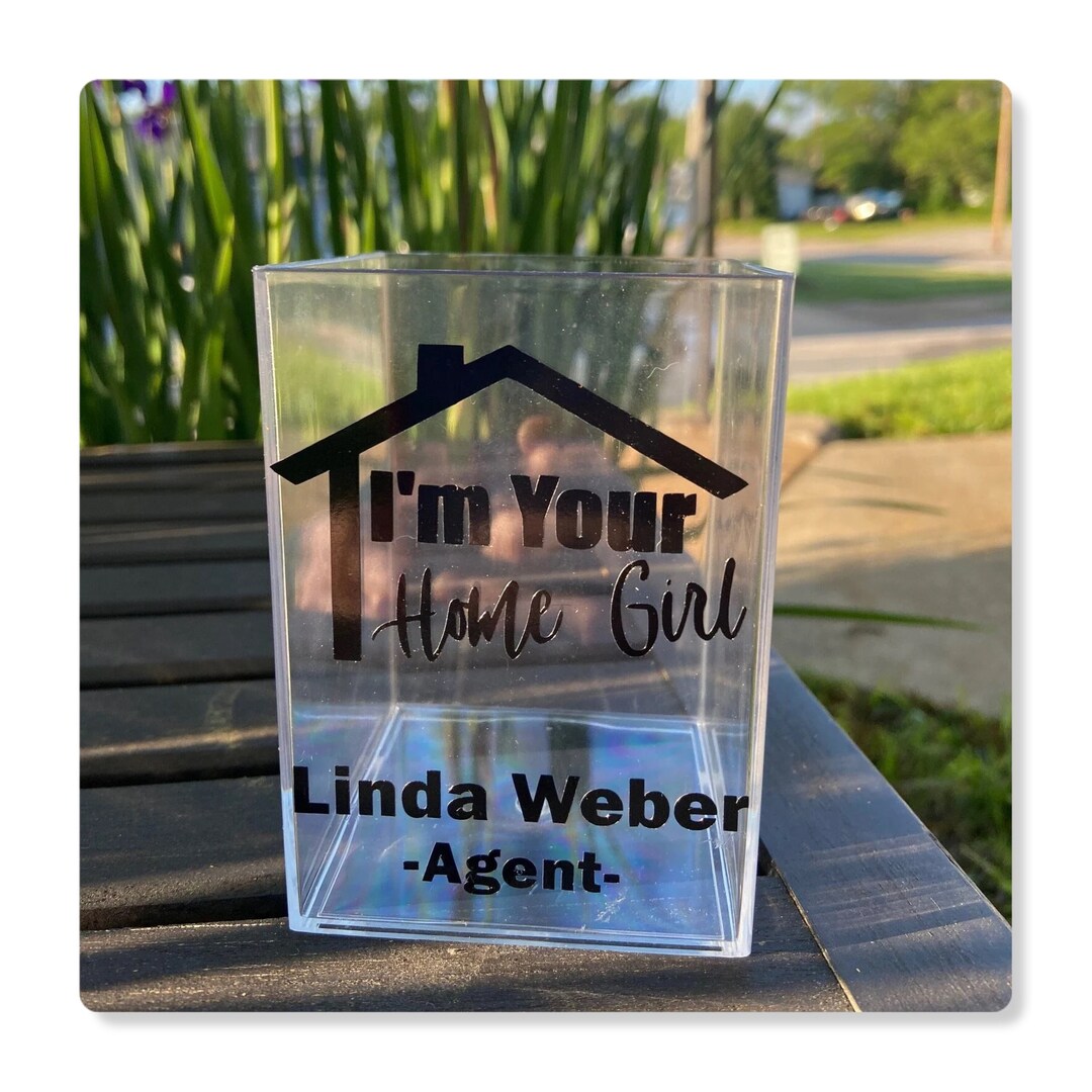 Personalized Real Estate Agent Pencil Holder - Personalized Pen Holder ...