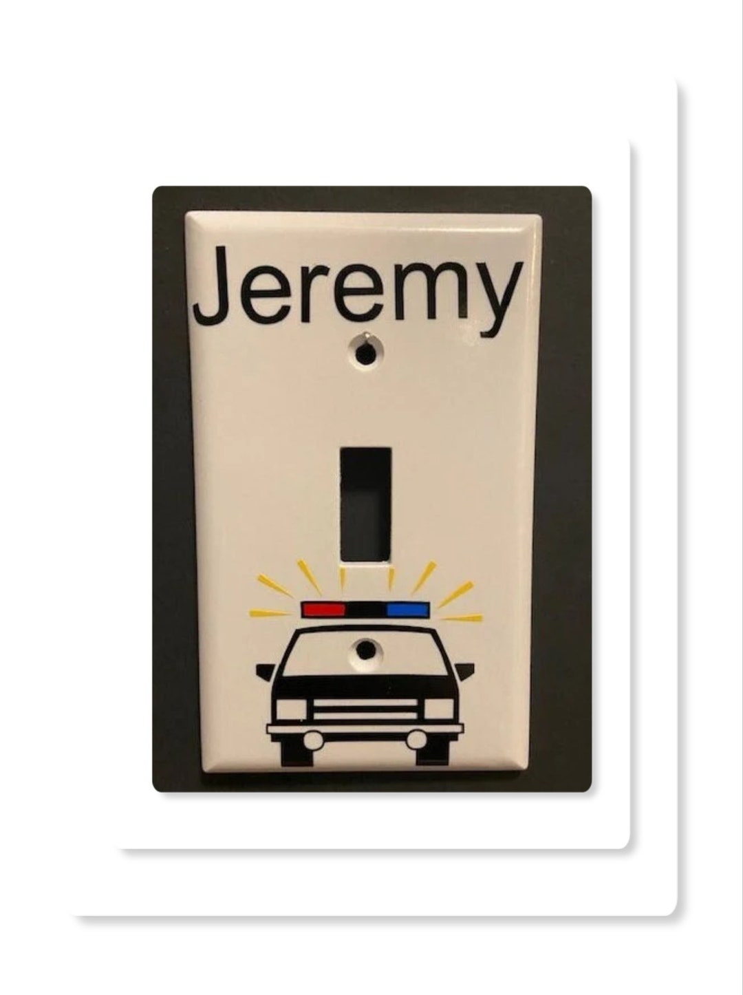 Light Switch Cover - Police Light Switch Cover - Police Car - Police ...