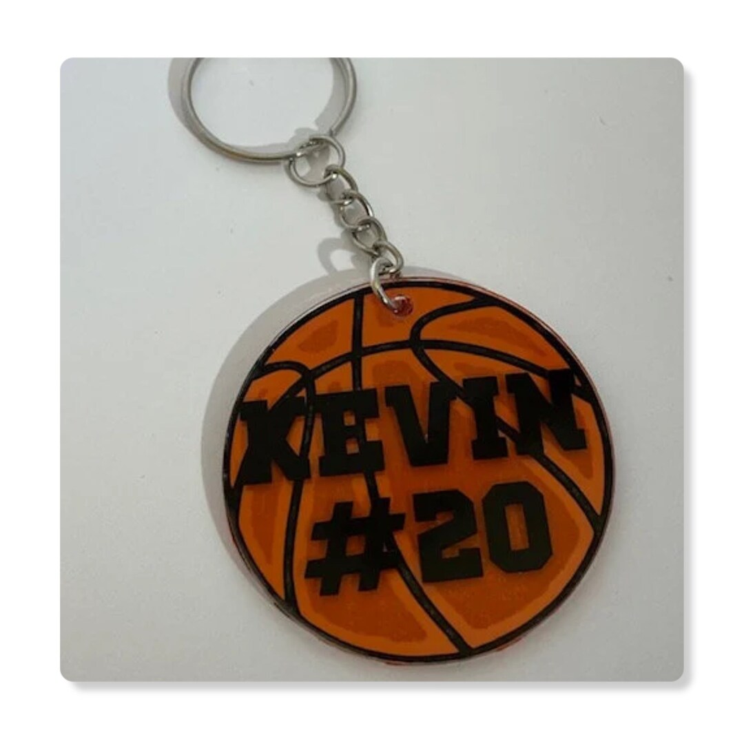 Basketball Keychain - Basketball Gift - Team Gifts, Basketball Coach ...
