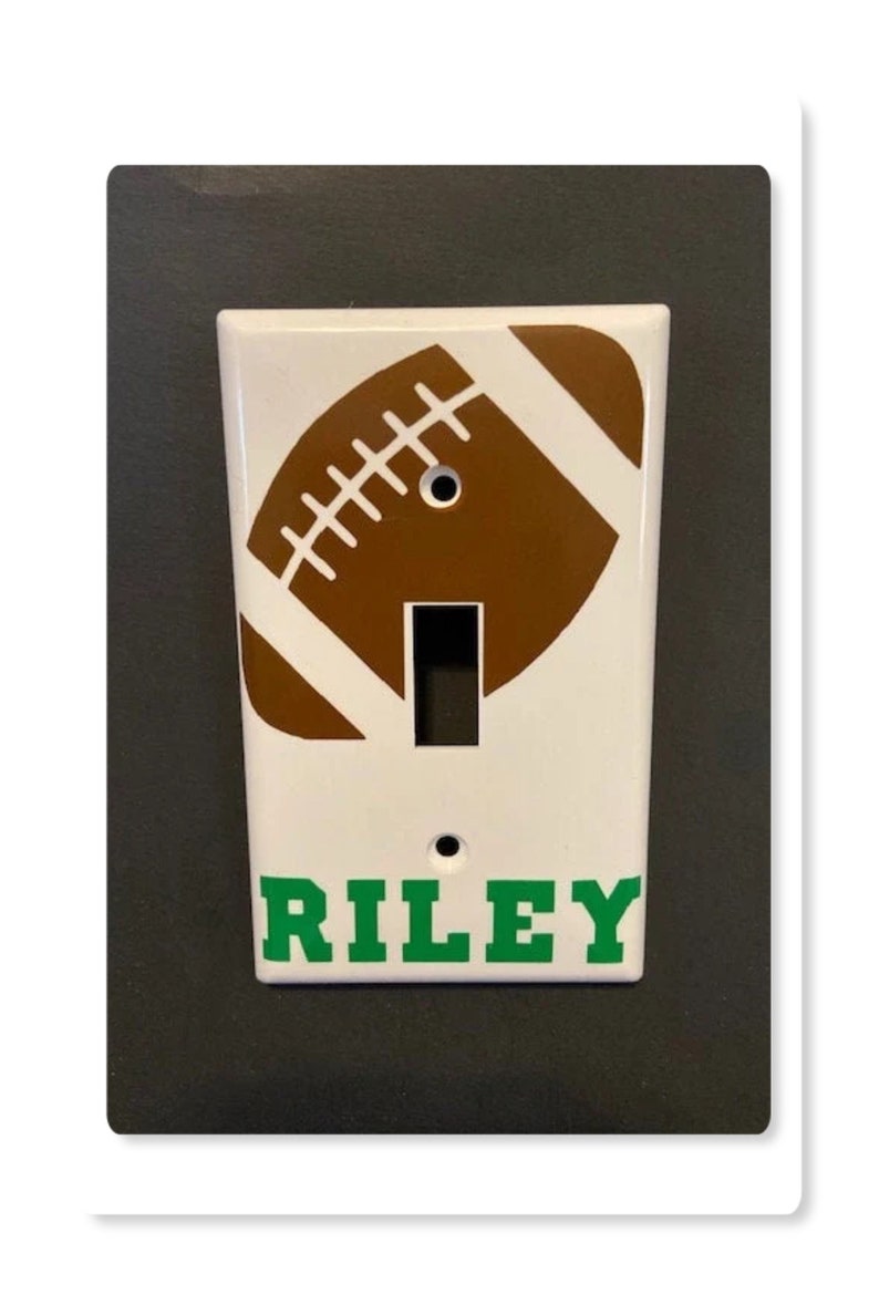Football Light Switch Cover - Etsy
