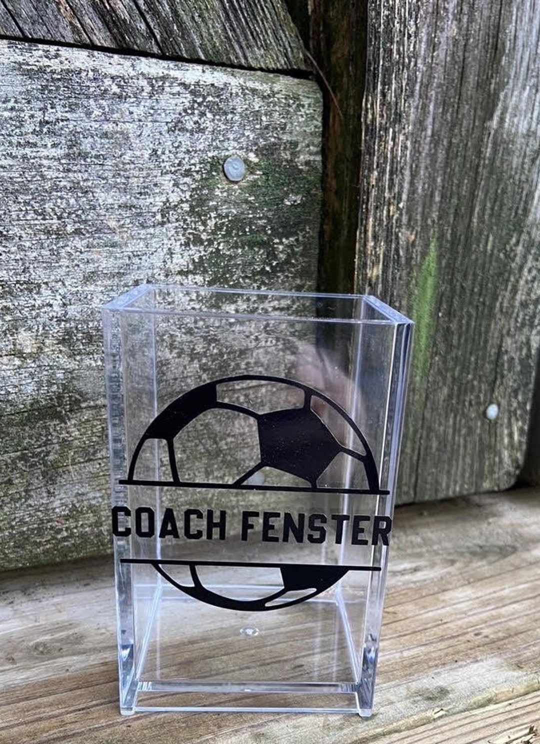 Soccer Coach Pen Holder Soccer Player Pen Holder Personalized Soccer ...