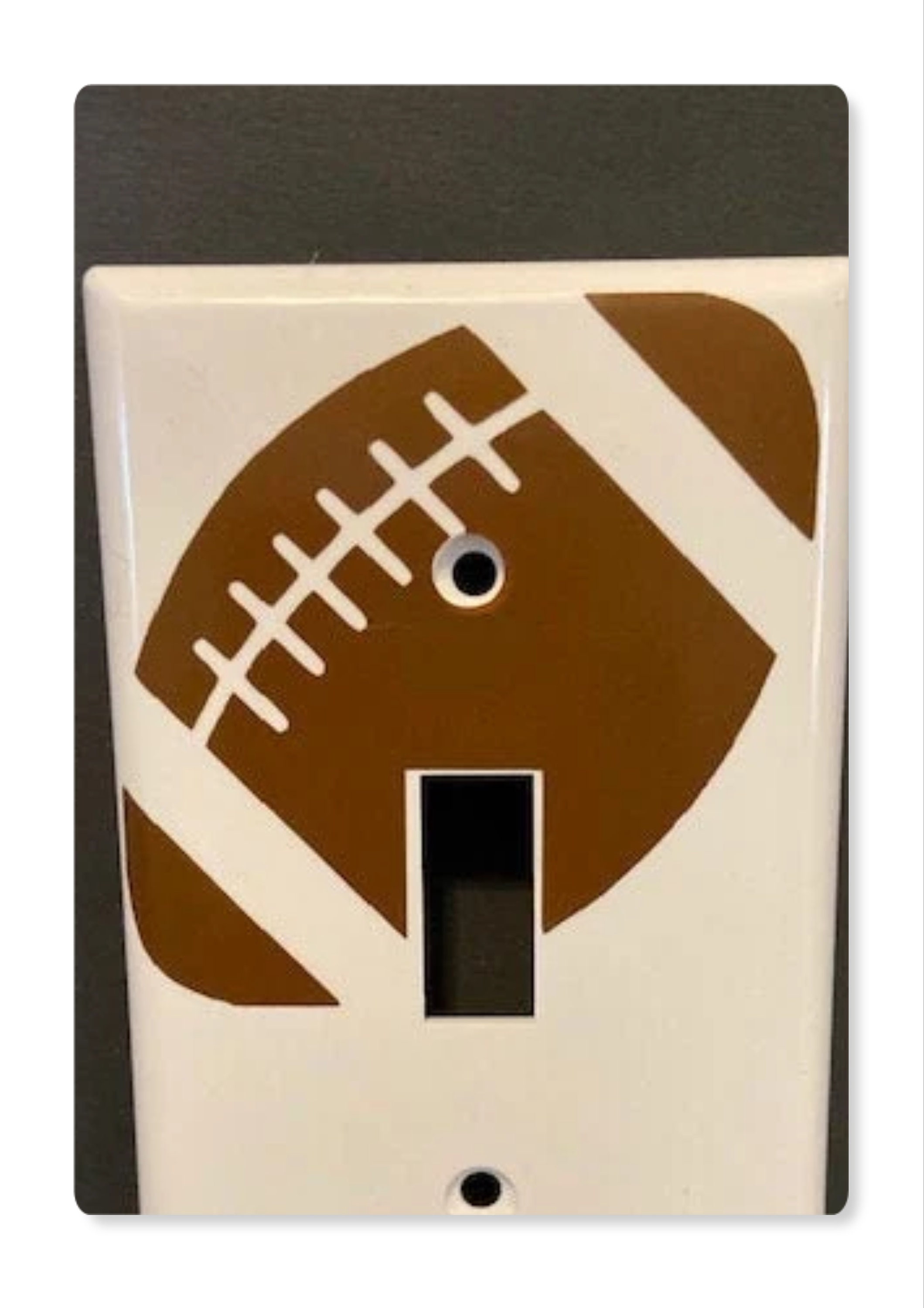 Football Light Switch Cover - Etsy