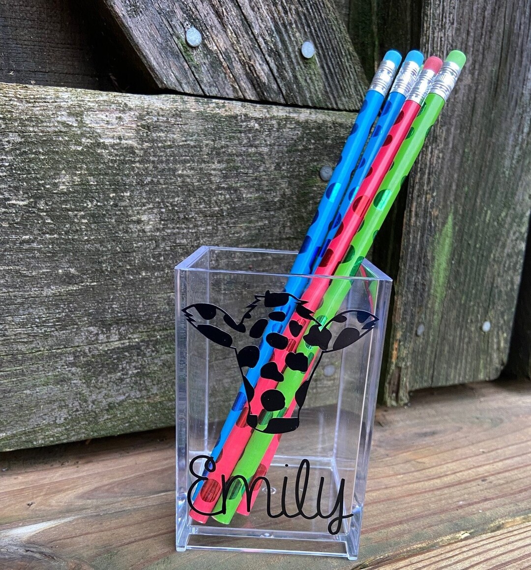 Cow Pencil Holder Cow Pen Holder Personalized Cow Pen Holder Cow Gift ...