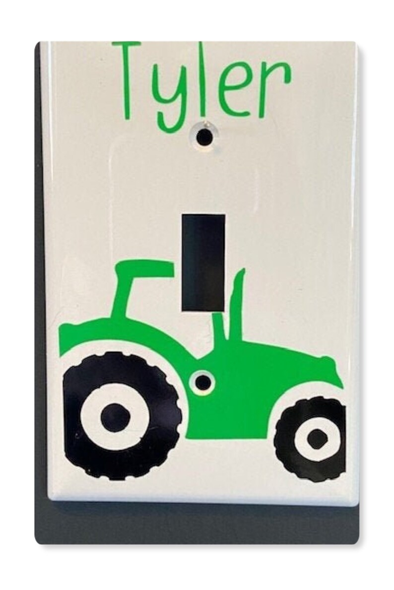 Tractor Light Switch Plate - Personalized Light Switch Cover - Tractor ...