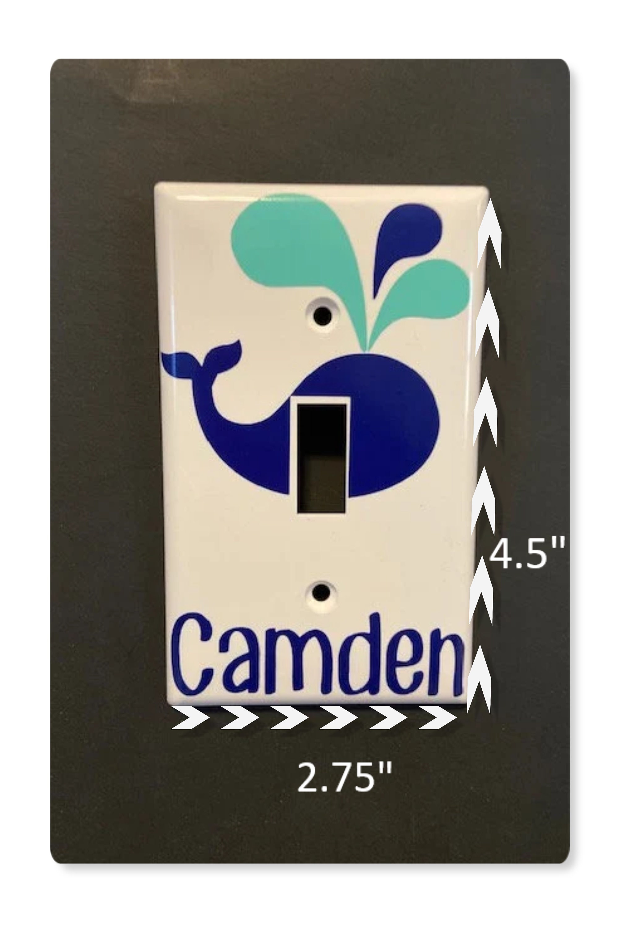 Whale Light Switch Cover Personalized Light Switch Cover Whale Ocean ...