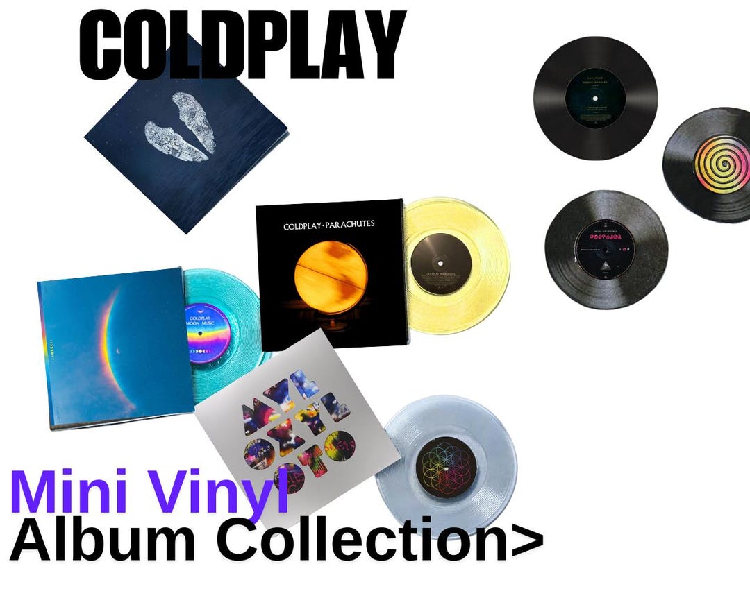 Coldplay Collection of Miniature Vinyl LP Record Albums / Covers 1:12 ...