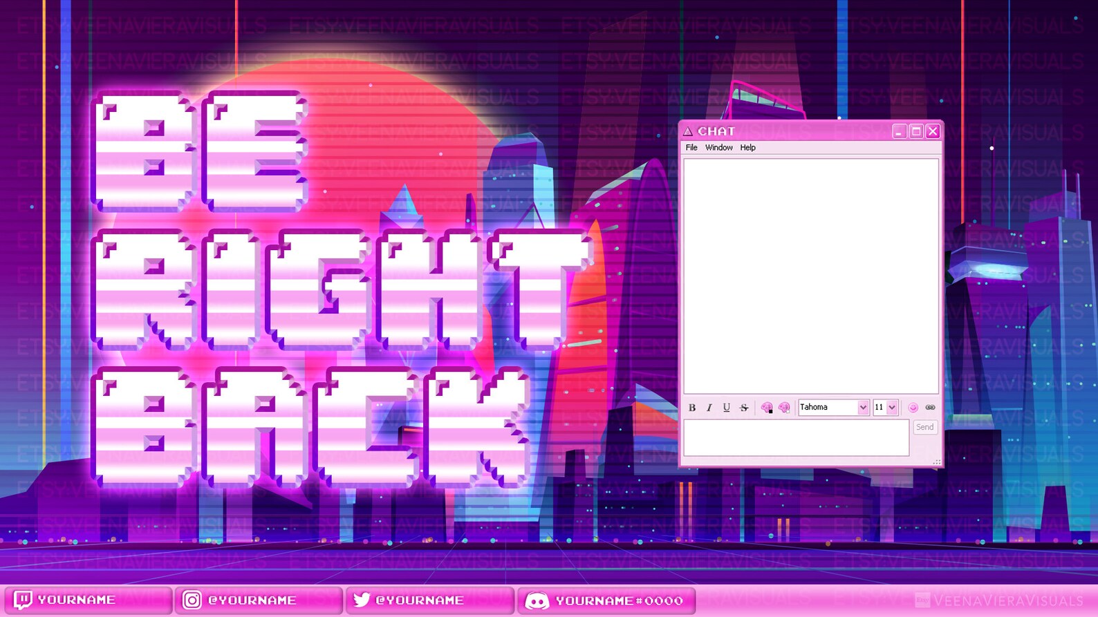 Vaporwave Stream Overlay Set for Twitch Facebook and Youtube - Etsy UK