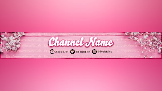 Girly Youtube Banner Art