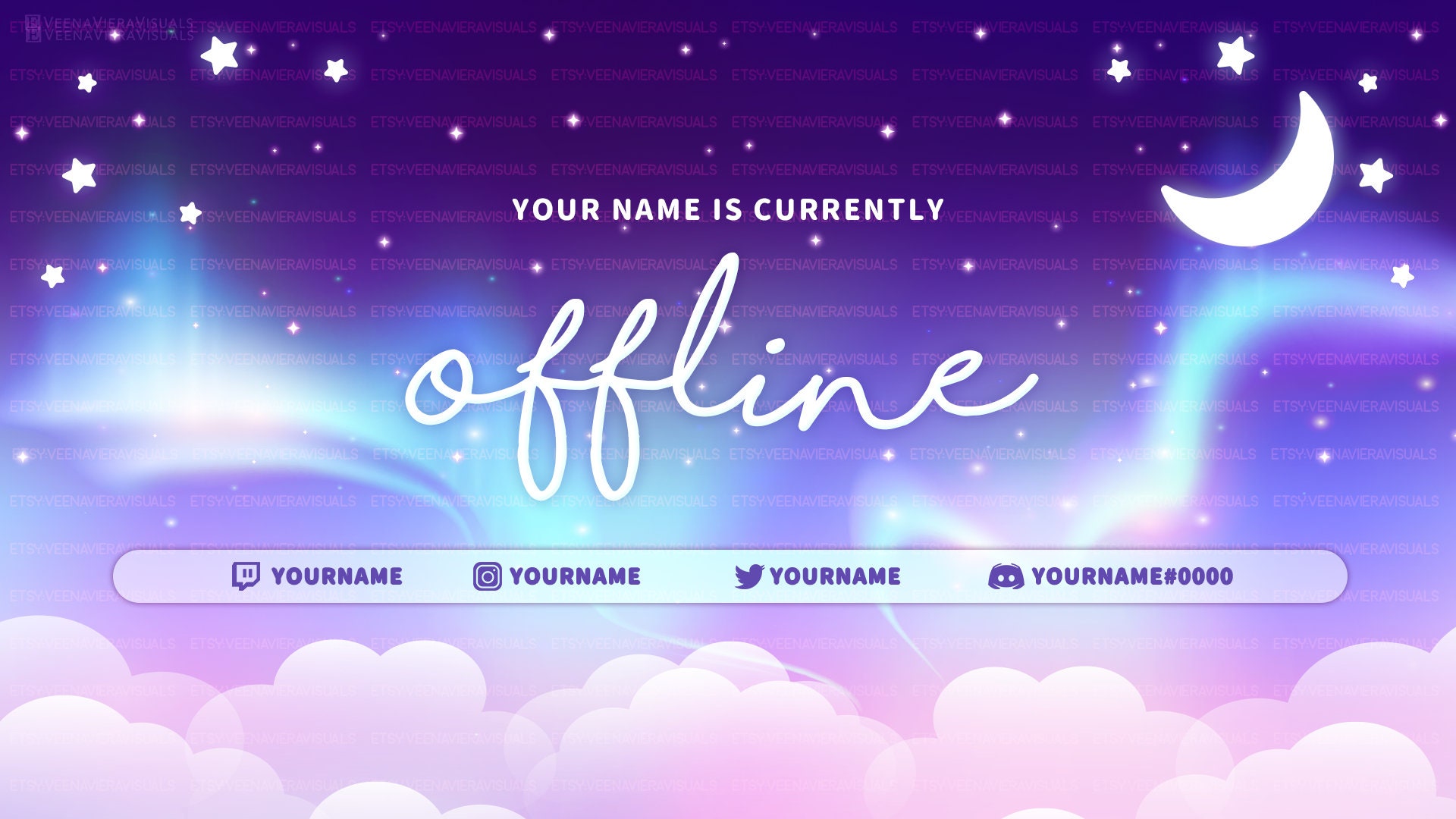 Aurora Magic Stream Overlay Set for Twitch and Youtube - Etsy