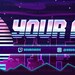 Synthwave Banners Set for Twitch, Youtube, and Twitter - Etsy