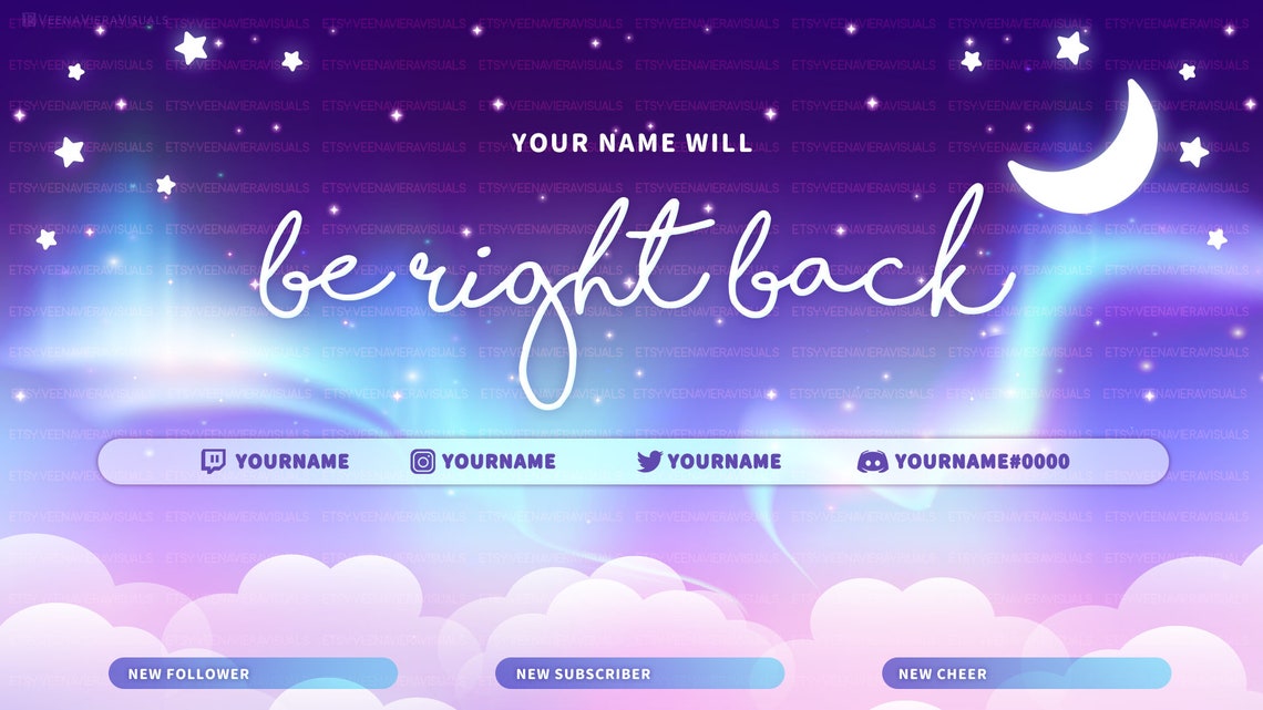 Aurora Magic Stream Overlay Set for Twitch and Youtube | Etsy