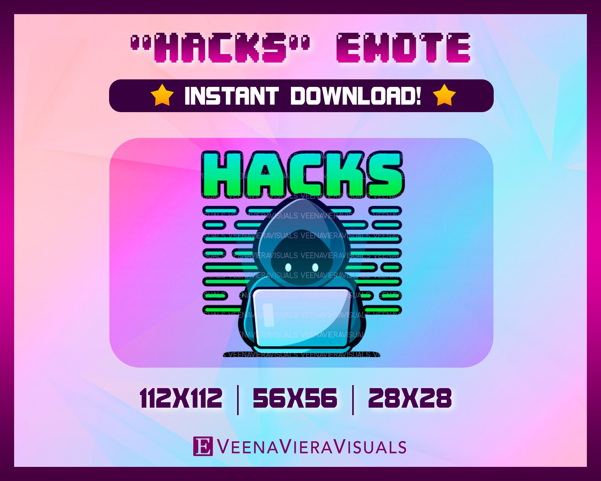 Drawing & Illustration Hacking Hack Twitch Emote Hacker Instant ...