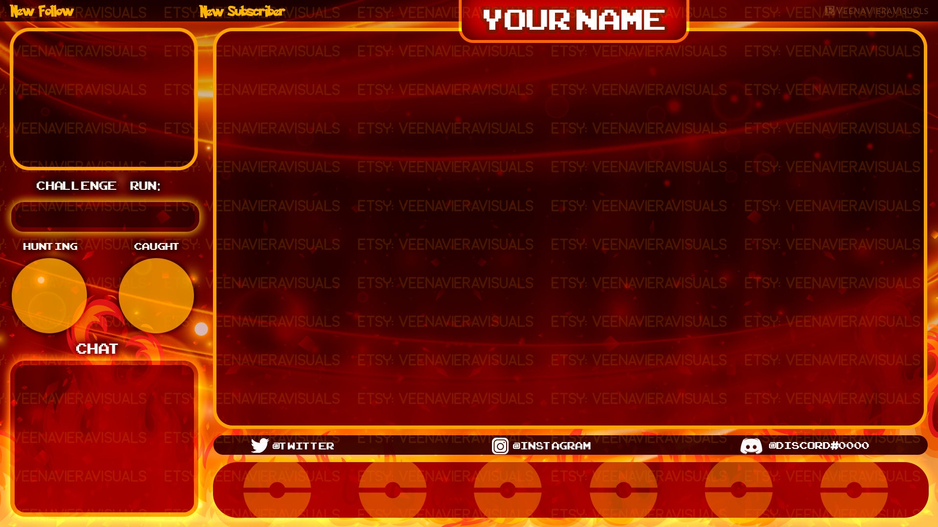 Fire Pokemon Theme Stream Overlay Set Twitch Facebook and - Etsy Israel