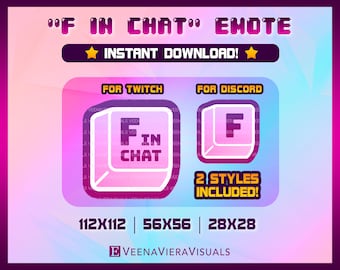 F Twitch Emote | Etsy