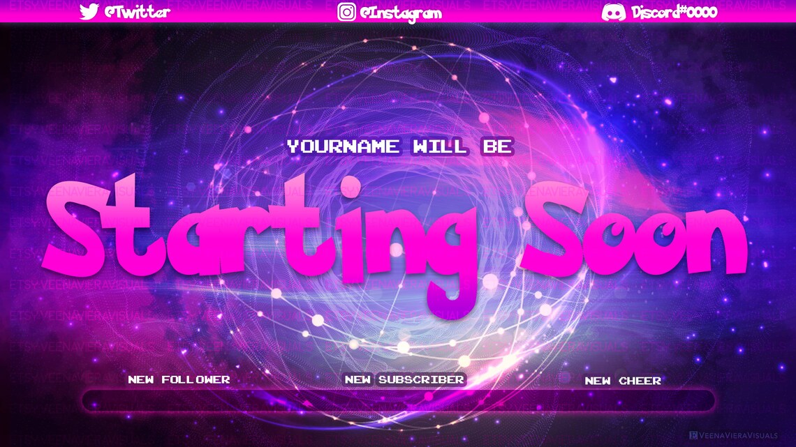 Ghost Pokemon Theme Stream Overlay Set Twitch Facebook and - Etsy