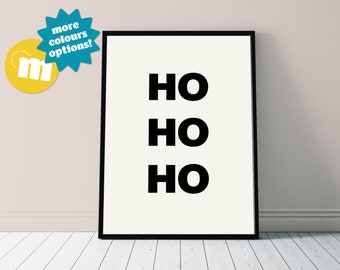 Ho Ho Ho Poster | Etsy