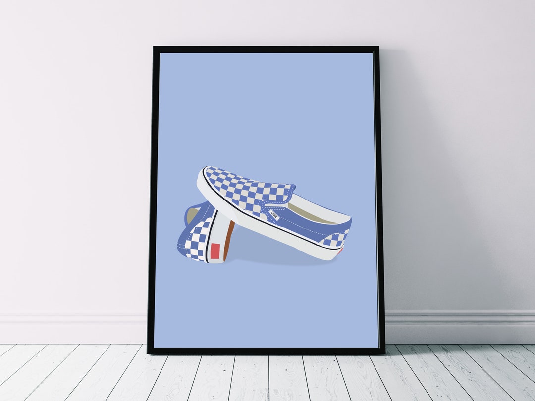 Vans Classic Slip-on Checkerboard Print Trainer Sneaker Poster ...