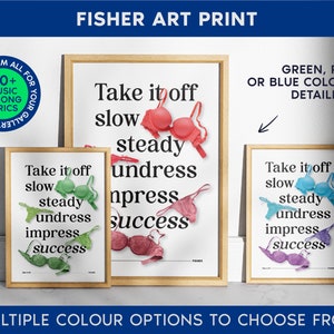 Fisher 'take It Off' Lyrics Print | House Music Decor for Dance Lovers ...