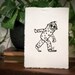 Bigfoot Art Block Print - 5"x7" - Etsy