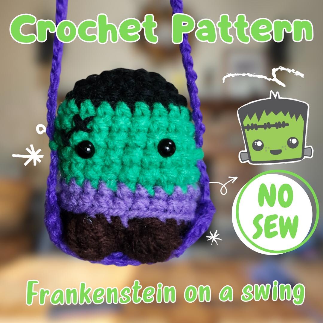 Frankenstein Crochet Pattern: No Sew Halloween Amigurumi (PDF) - Etsy