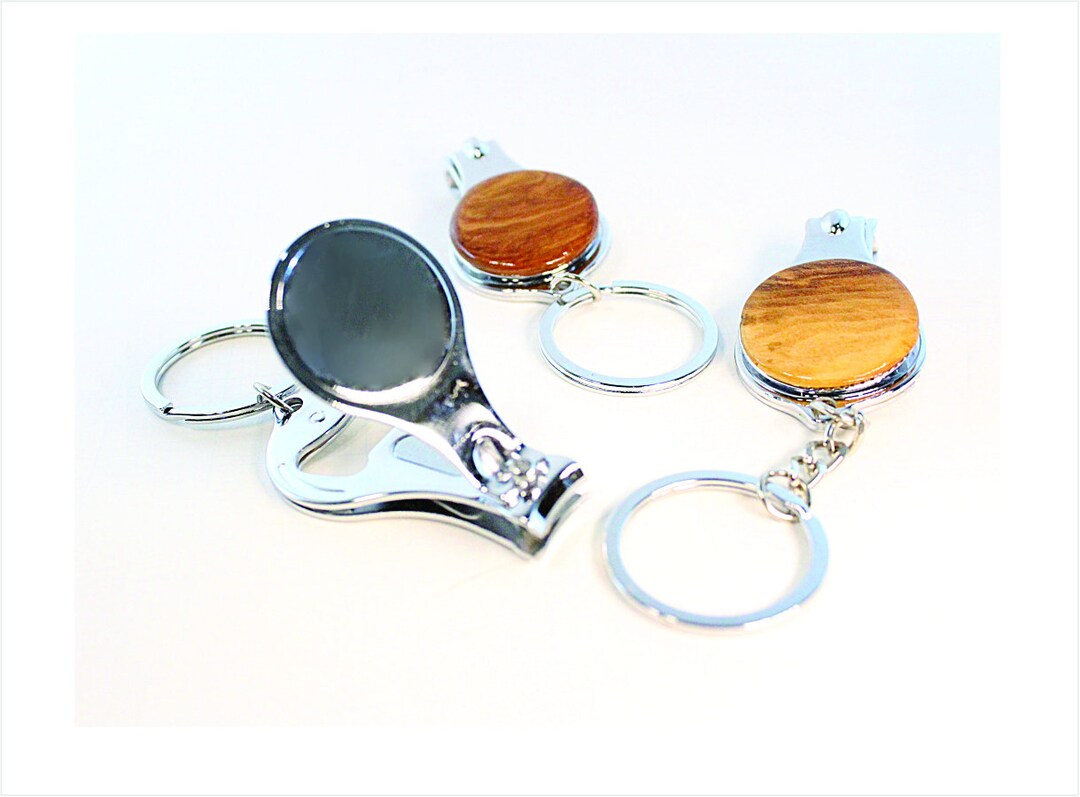 Key Chain Nail Clipper Hand Crafted Forest Wood Inserts - Etsy