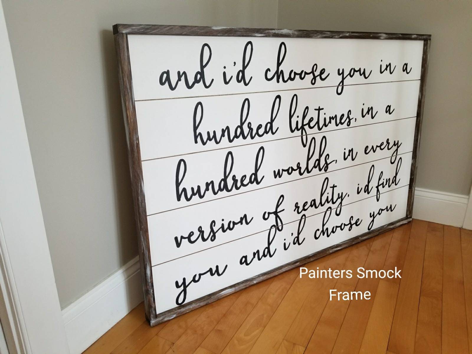 I'd choose you wood sign And I'd choose you in a | Etsy