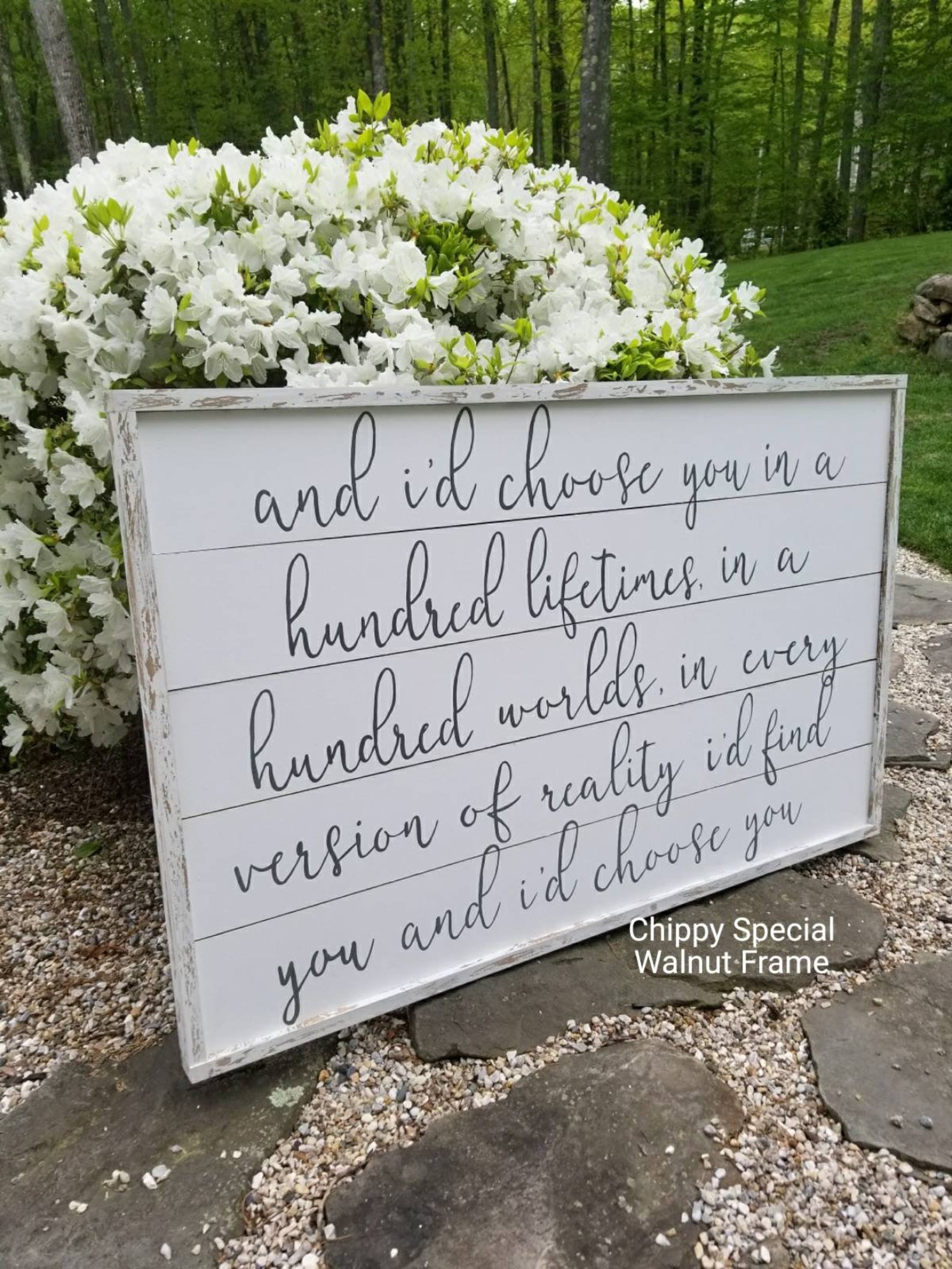 I'd choose you wood sign And I'd choose you in a | Etsy