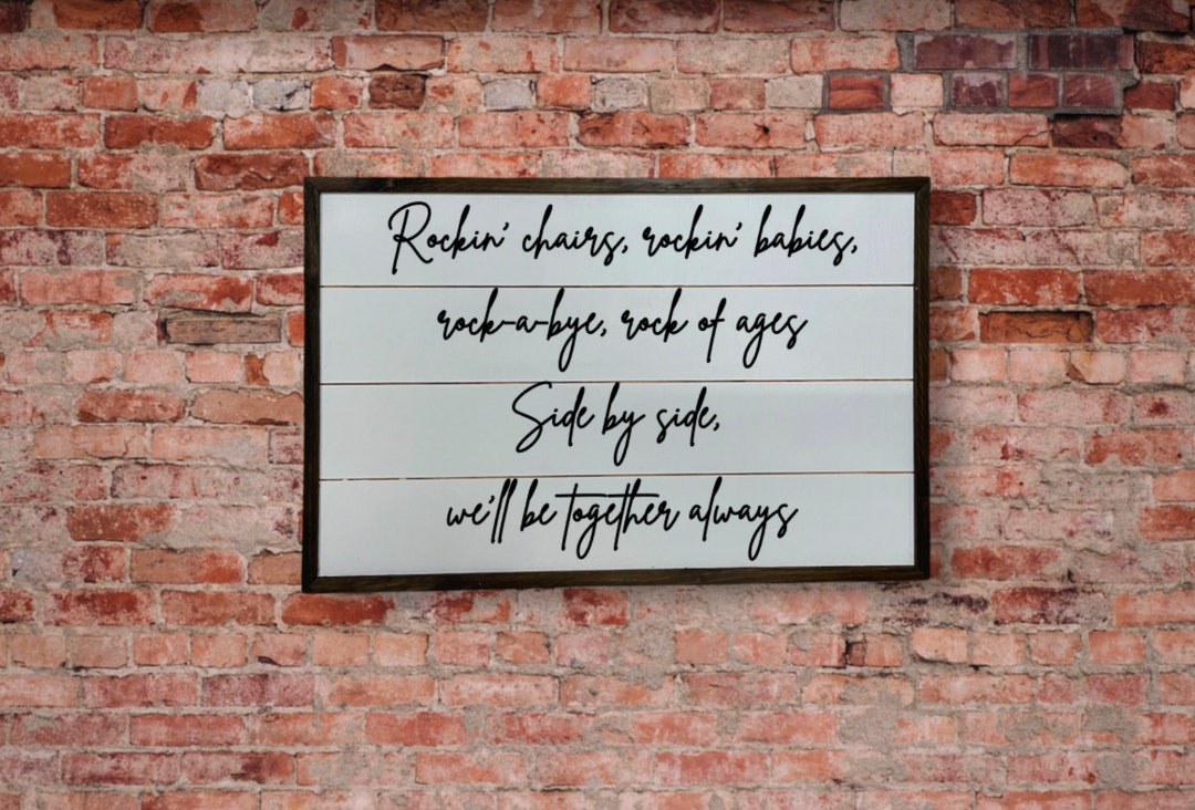 Rockin Years Dolly Parton Lyric Sign - Custom Song Lyrics Wood Sign ...