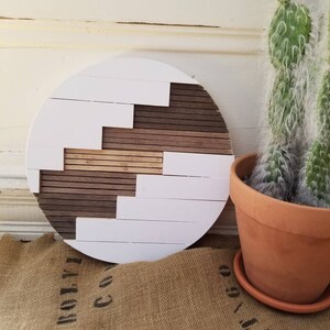 Ombre Monogram Round- Boho Wall Decor - Monogram Family Sign - Mosaic ...