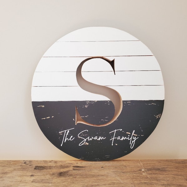 Monogram Sign - Etsy