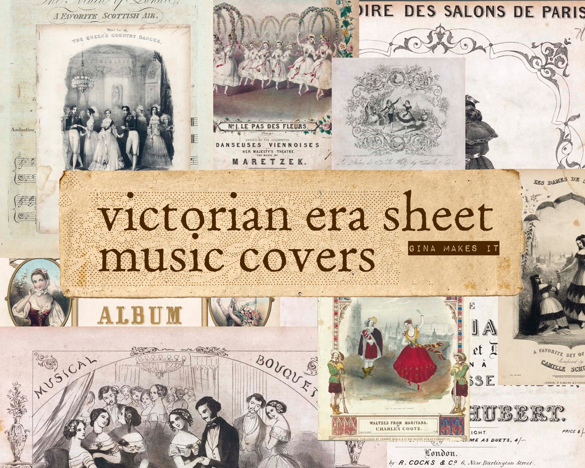 Victorian Era Vintage Sheet Music Vintage Printables Digital Download ...
