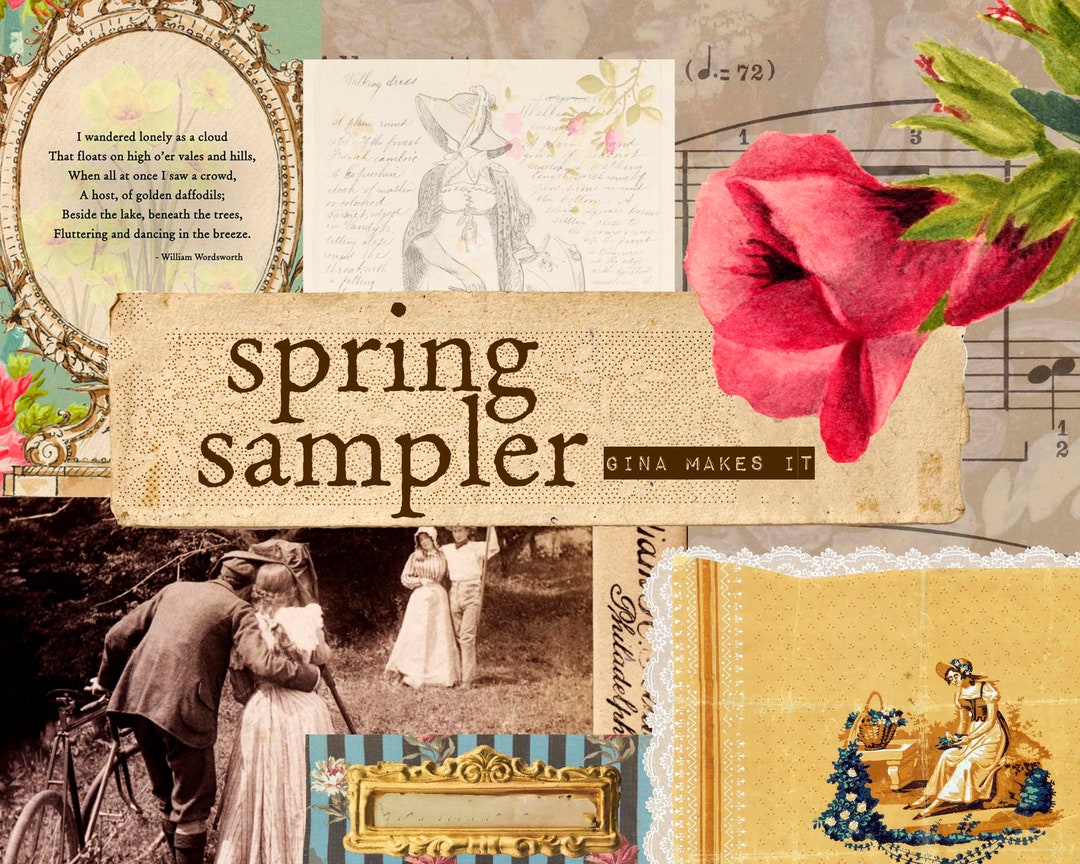 Spring Sampler - Vintage Printables - Digital Download - Graphics ...