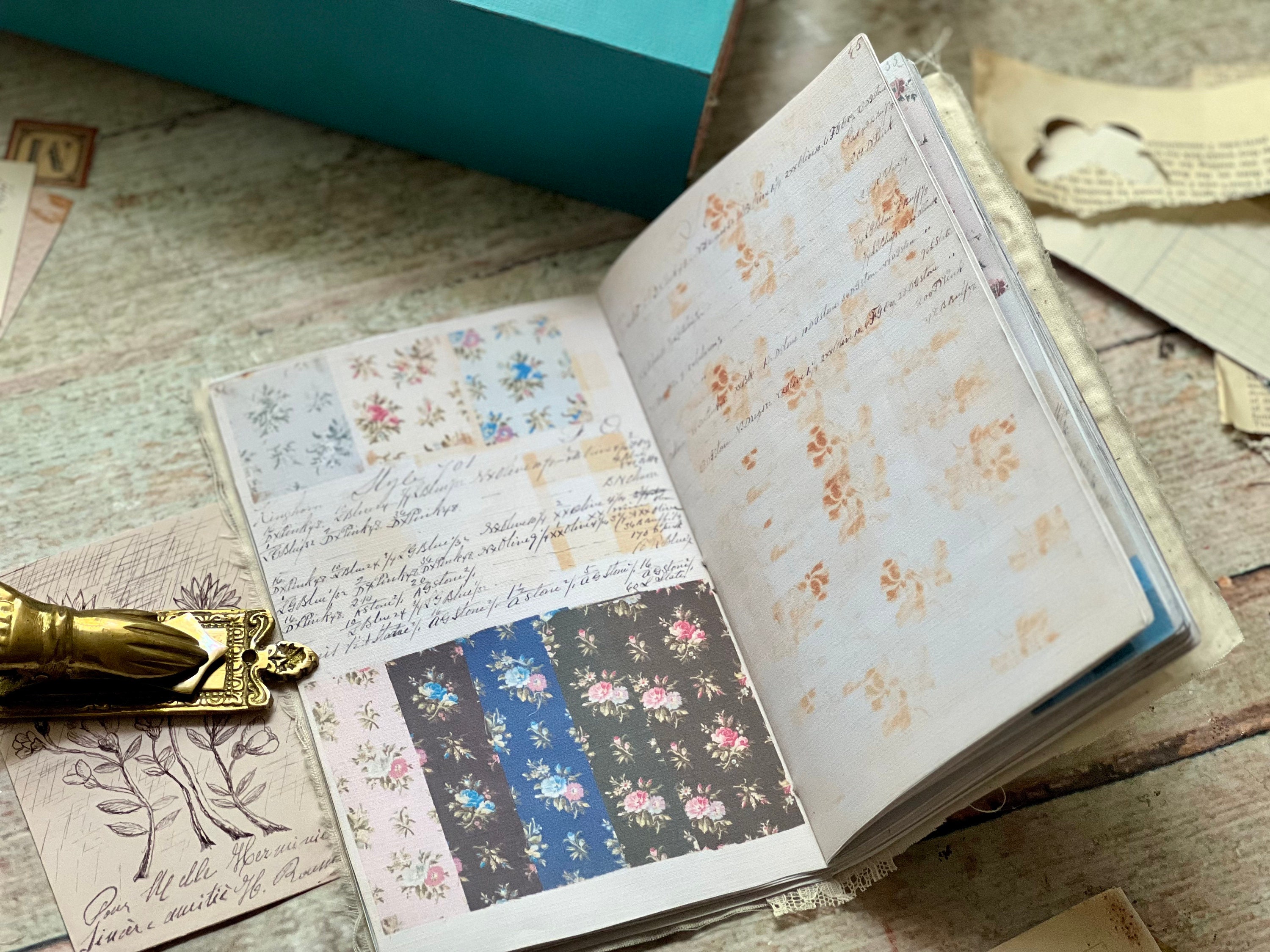 Vintage Fabric Sample Book - Vintage Printables - Digital Download ...