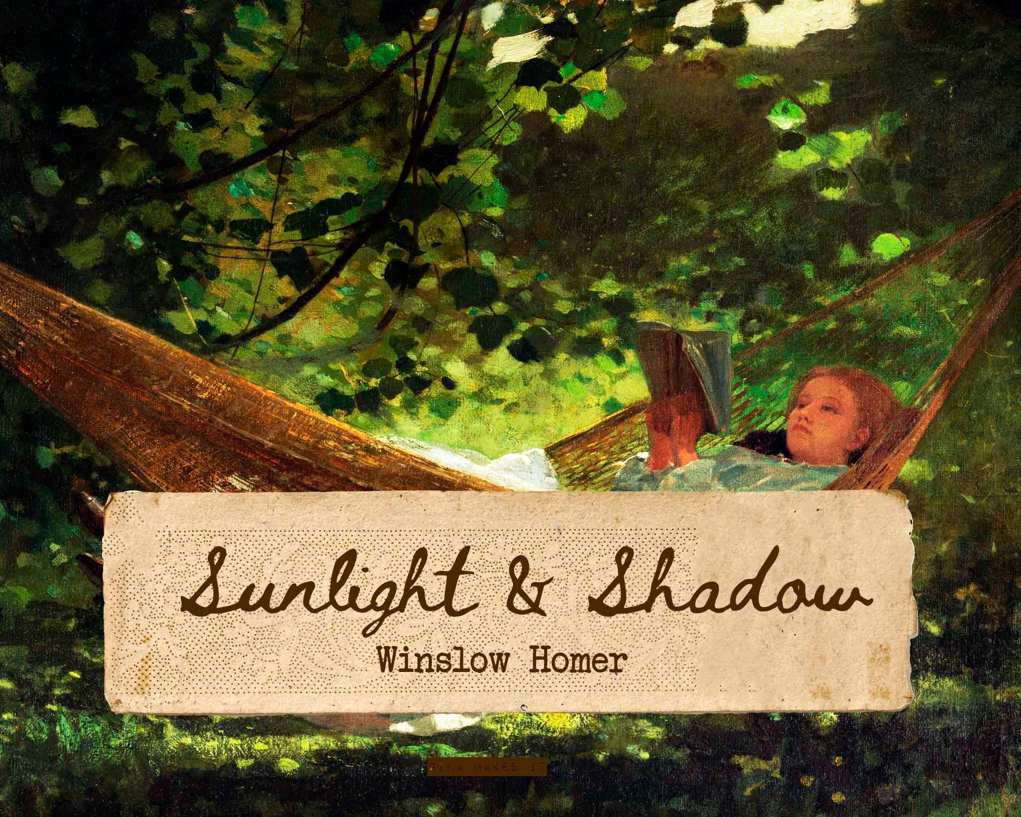 Sunlight and Shadow 1872 by Winslow Homer Digital Print Journaling Art ...