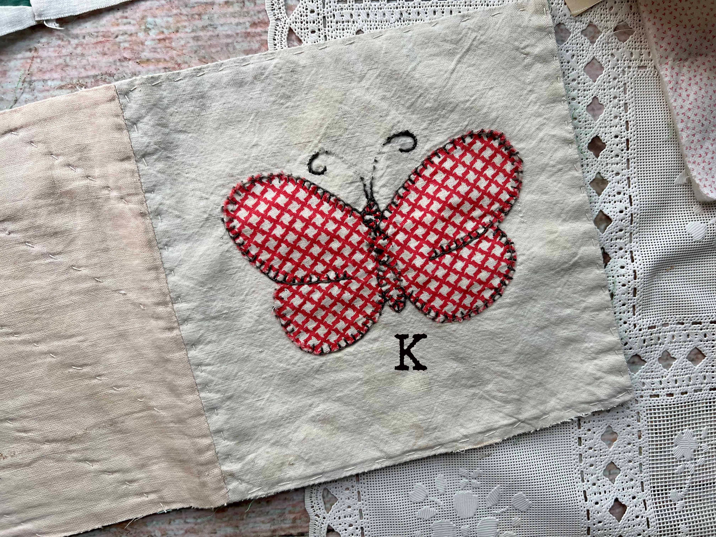 Vintage 1930s Butterfly Appliqué Butterfly Quilt Squares Vintage ...