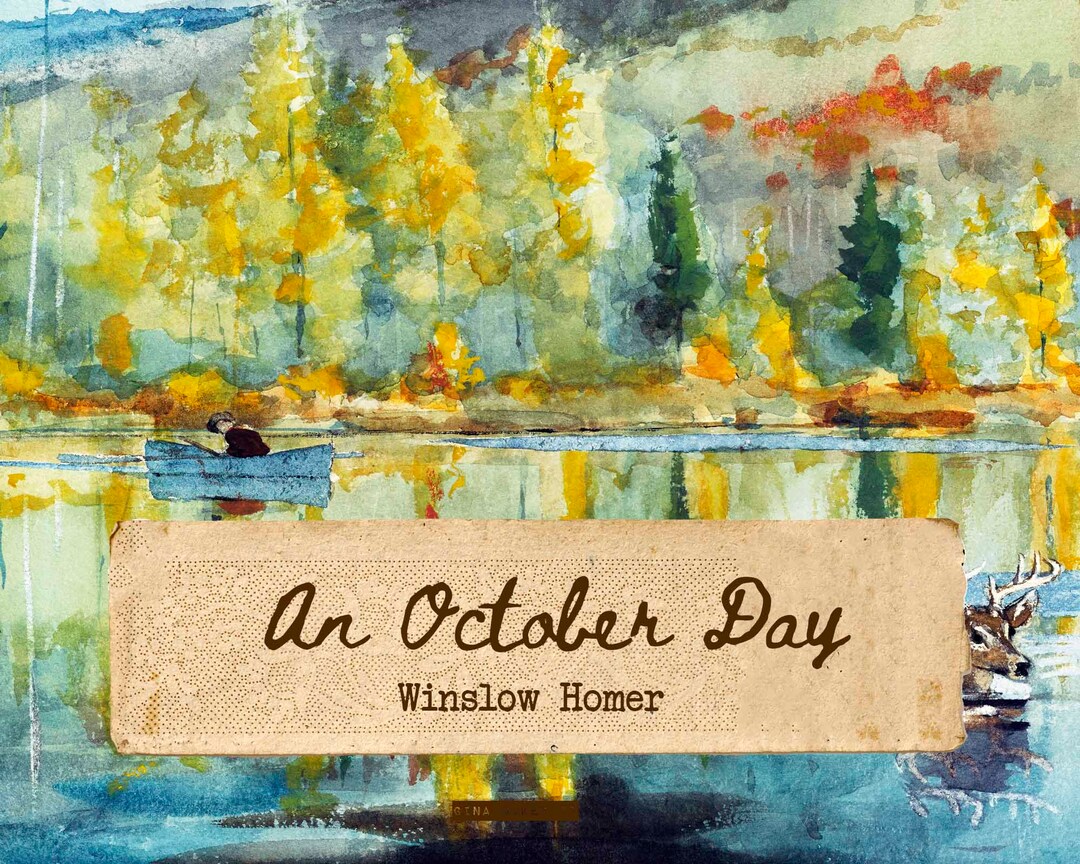 An October Day 1889 by Winslow Homer Digital Print - Etsy
