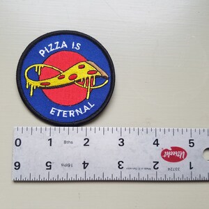 Eternal Pizza Embroidered Patch - Etsy