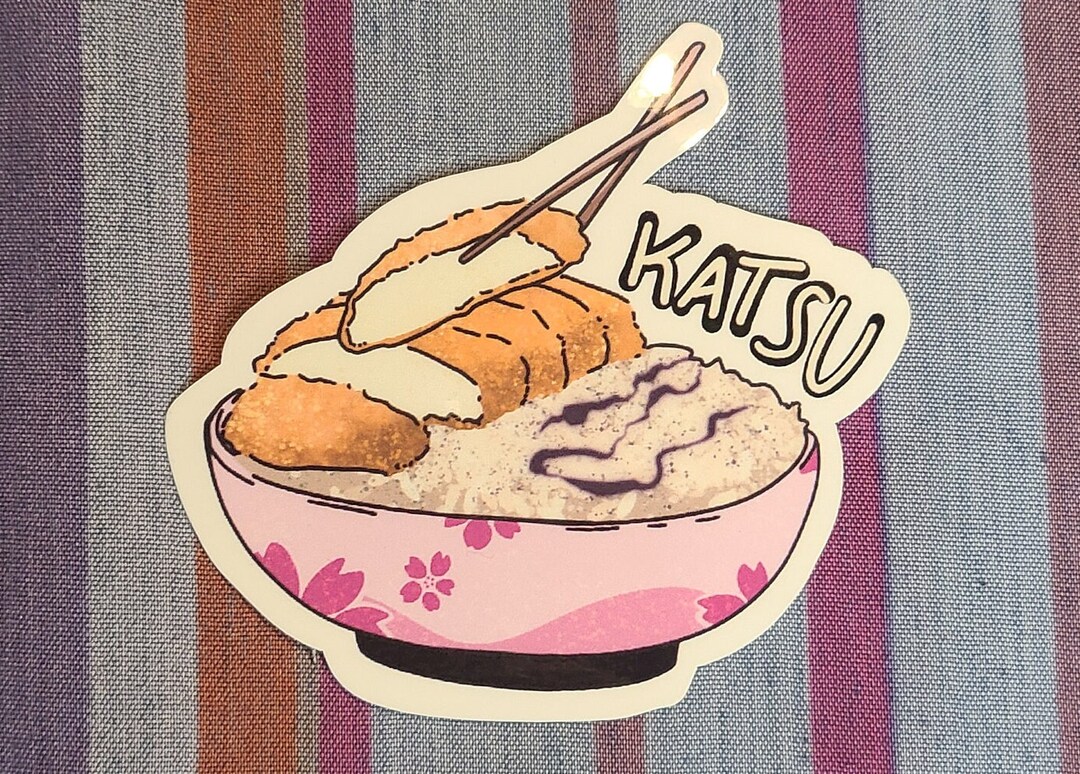 3" Katsu Sticker for Laptop, or for Water Bottle, Vinyl Decal - Etsy