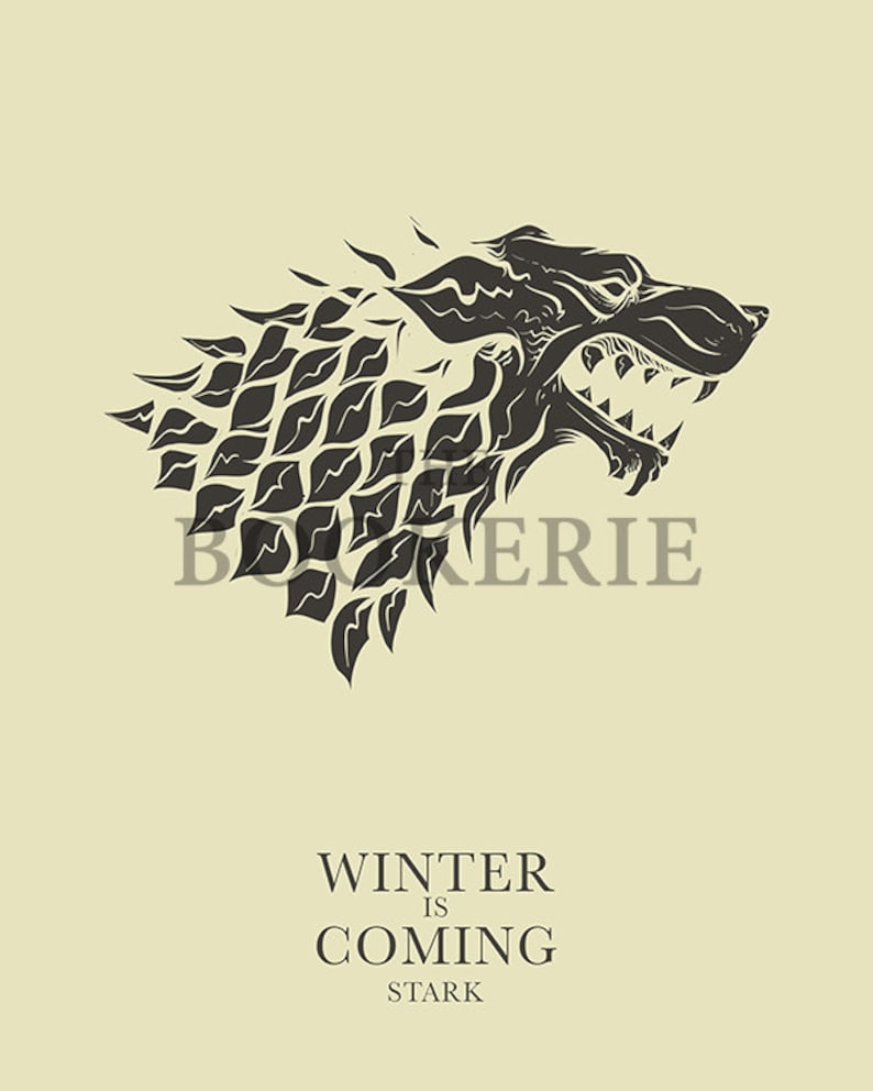 Game of Thrones House Stark | Winter is Coming | House Sigil | Wall ...