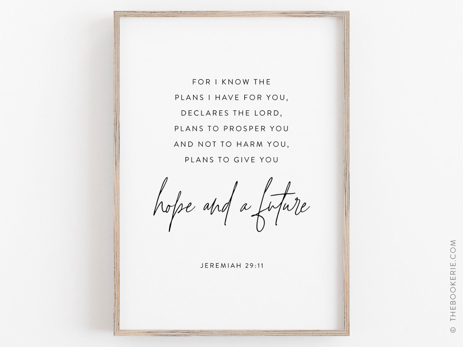 For I Know the Plans I Have for You Printable Jeremiah 29:11 | Etsy