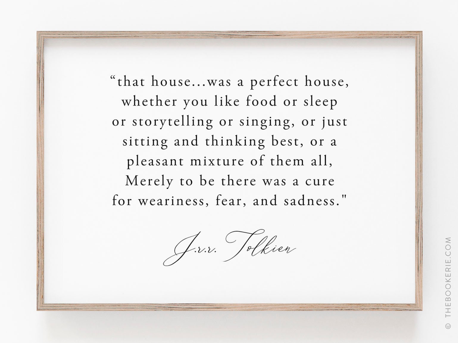 That House Was a Perfect House Print JRR Tolkien Quote Lord - Etsy