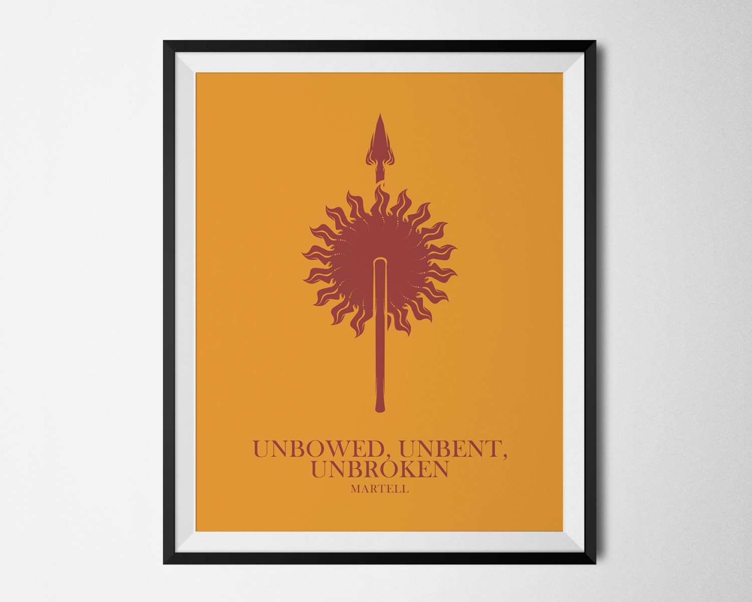 Game of Thrones House Martell | Unbowed Unbent Unbroken | House Sigil ...