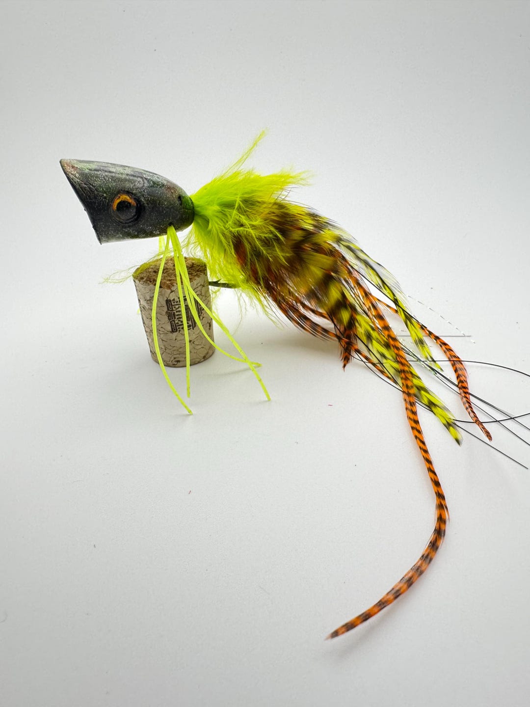 Fire Tiger XL Double Barrel Popper Fly for Musky, Pike and Bass Fly ...