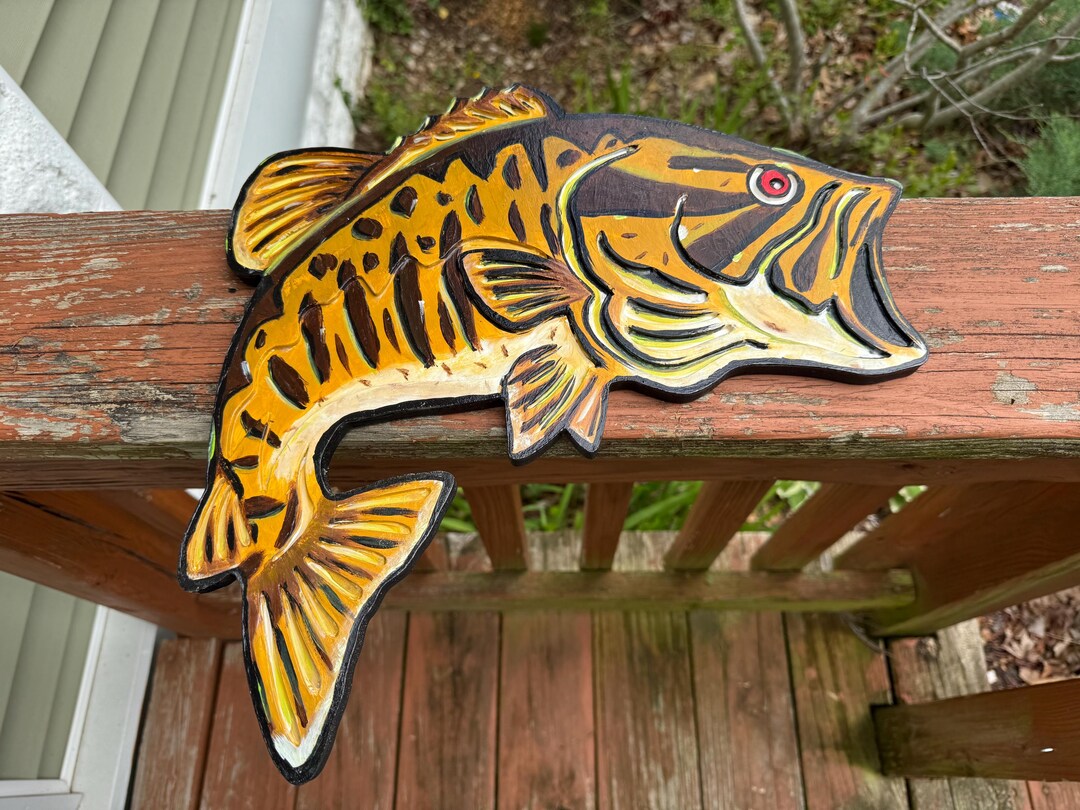 Painted Smallmouth Bass Wall Hanging - Etsy