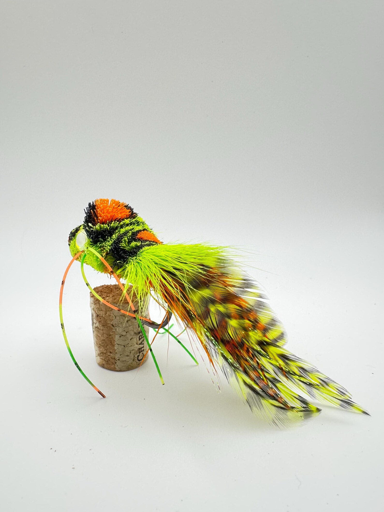 Deer Hair Diver Fire Tiger Bass Fly Fishing - Etsy