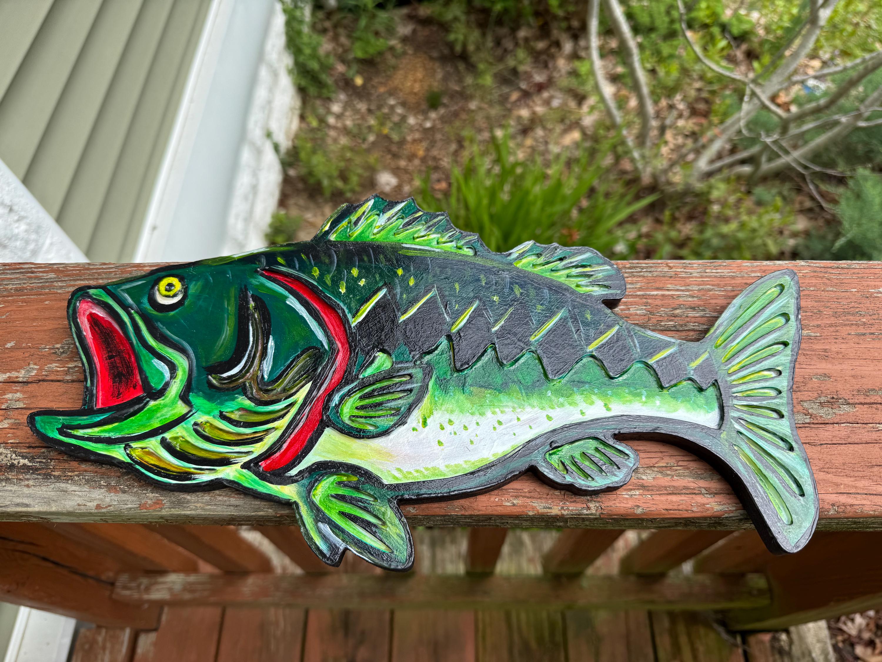Largemouth Bass Painting - Etsy