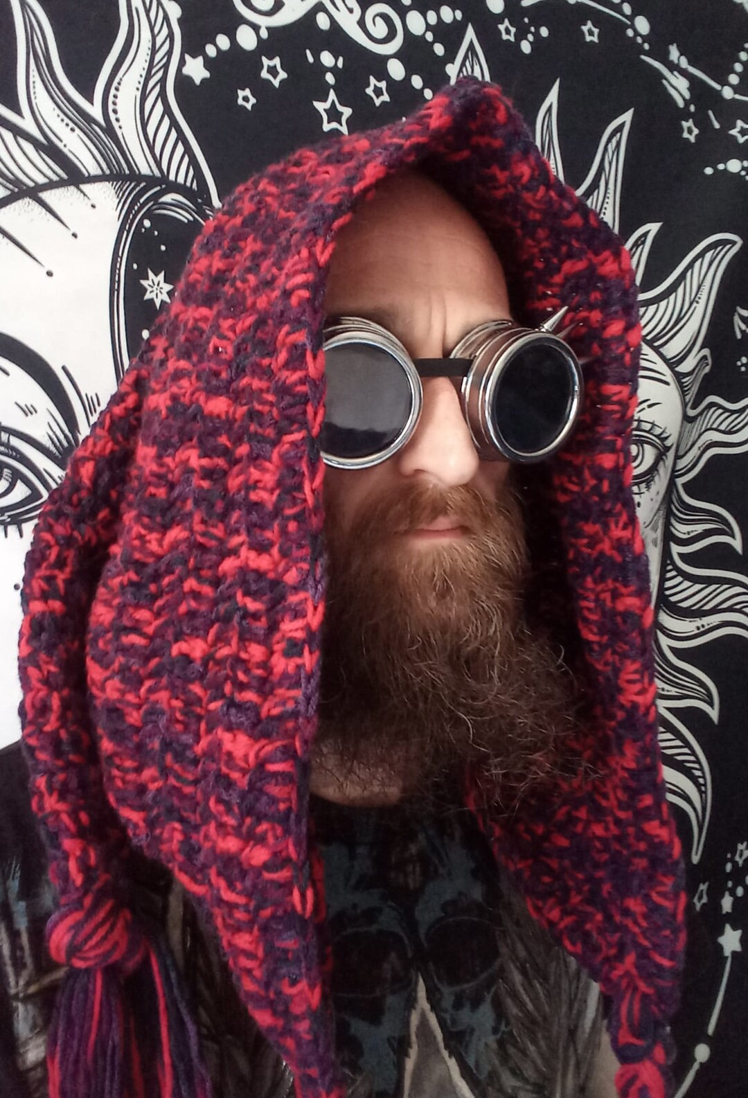 Handmade Chunky Crochet Pixie Hood - Etsy