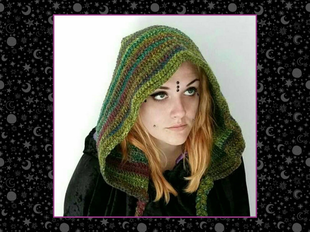Luxury Chunky Crochet Pixie Hood.....witch Wicca Pagan - Etsy