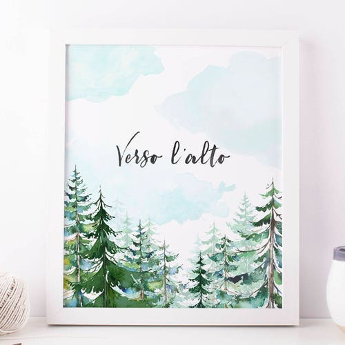 Verso L'alto to the Heights Printable Wall Art Pier | Etsy