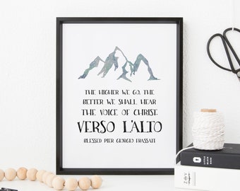 Verso L'alto to the Heights Printable Wall Art Pier | Etsy